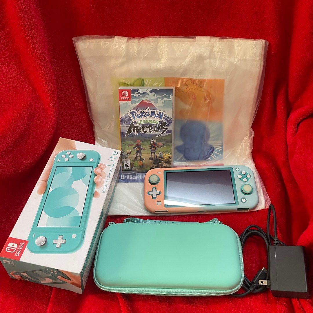 Nintendo Switch Lite turquoise (with pokémon arceus) www.imisca.jp