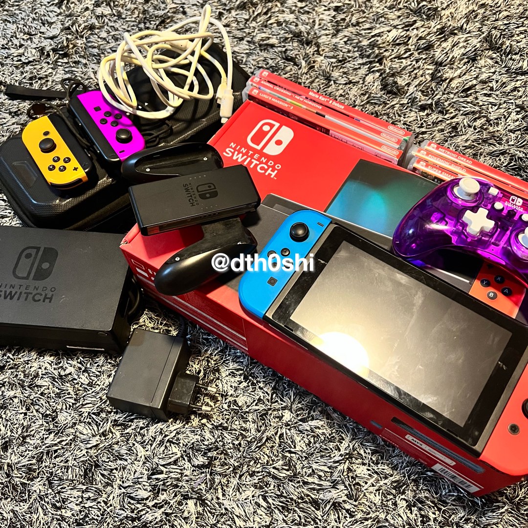 NINTENDO SWITCH V1 BUNDLE, Video Gaming, Video Game Consoles, Nintendo ...