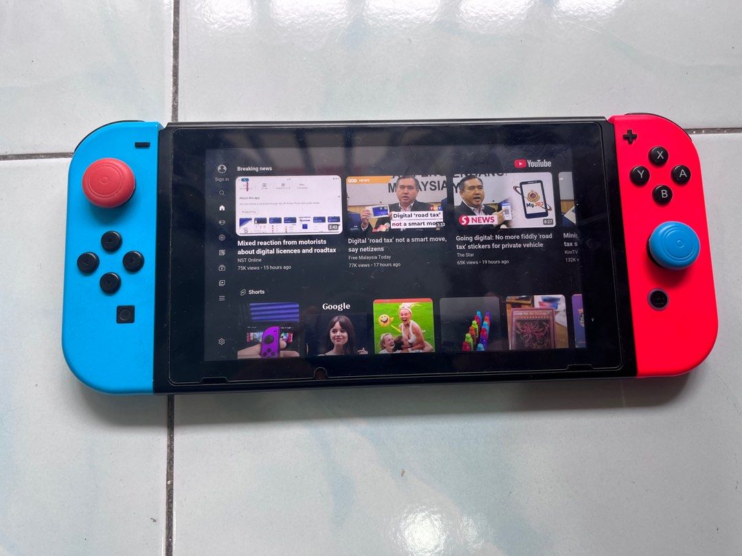 Nintendo Switch V2 enhanced version, Video Gaming, Video Game Consoles ...