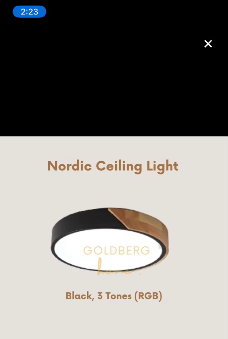 Nordic Ceiling Light, Furniture & Home Living, Lighting & Fans ...