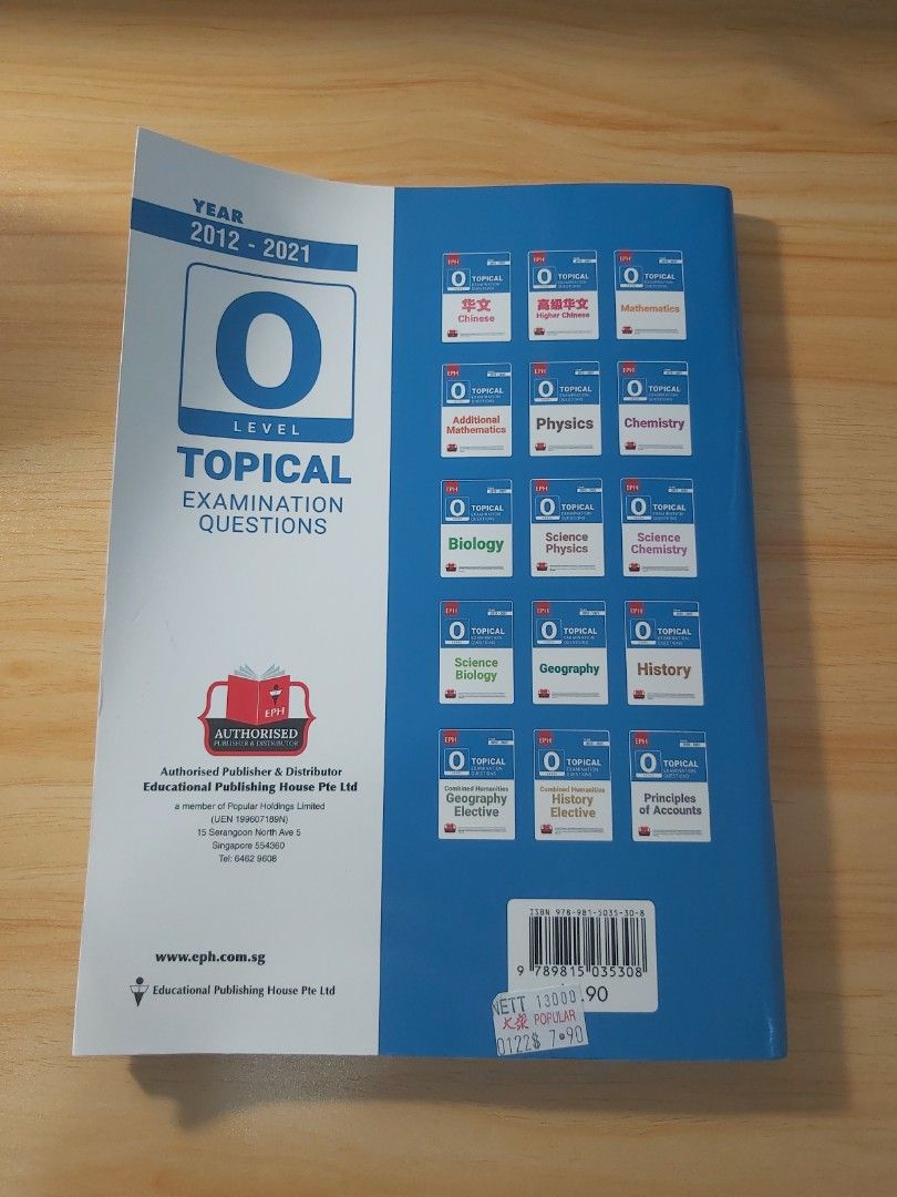 O Level History Topical Exam Questions Book, Hobbies & Toys, Books ...