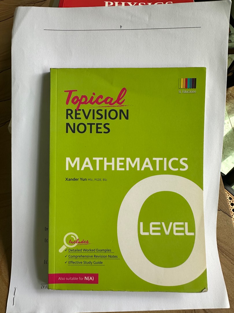 O Level Topical Revision Notes, Hobbies & Toys, Books & Magazines ...