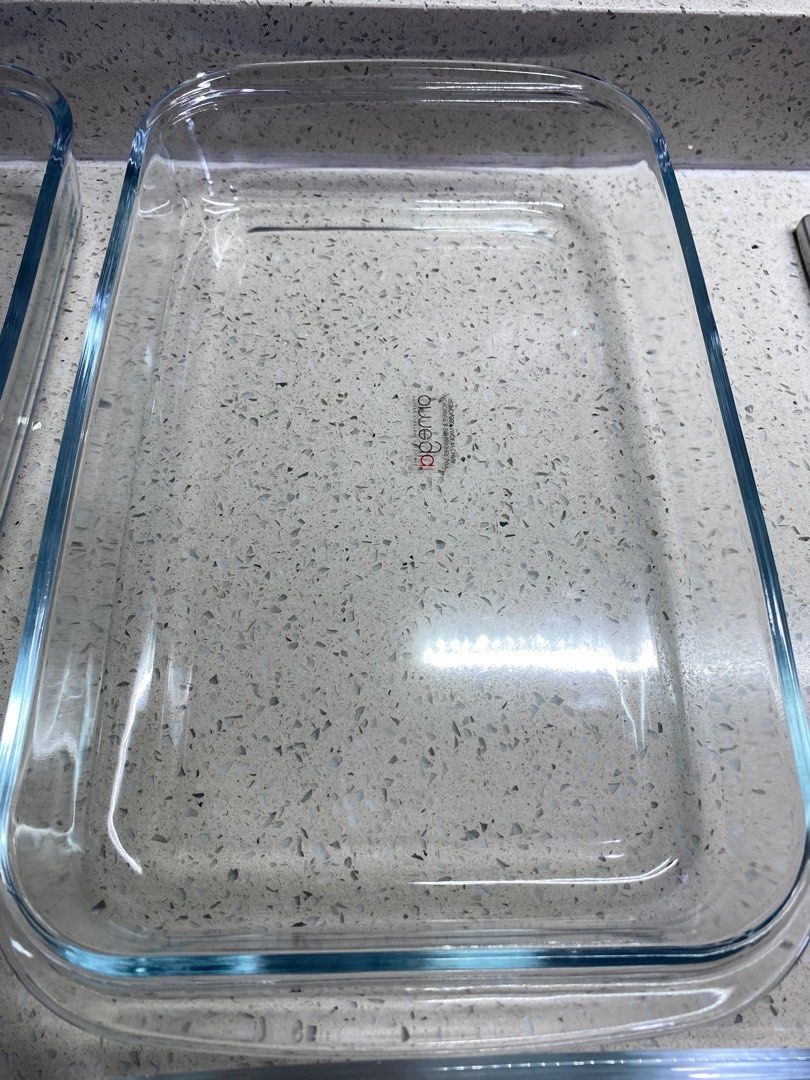 Omega Houseware Vendome Rectangular Glass Bakedish, Furniture & Home ...