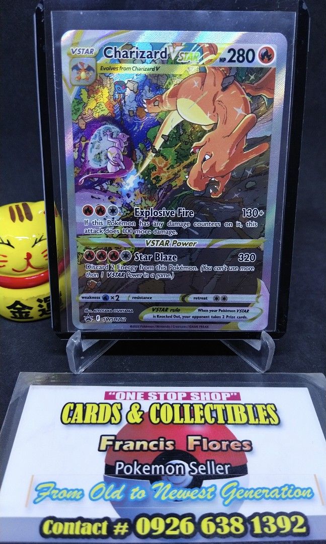 Pokemon Card - CHARIZARD VSTAR #262 - FULL ART (ULTRA - PREMIUM COLLECTION) SWSH BLACK STAR ...