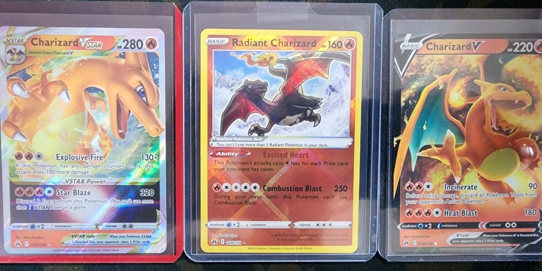 Pokemon TCG Cards : Crown Zenith Radiant Charizard / Charizard Vstar ...