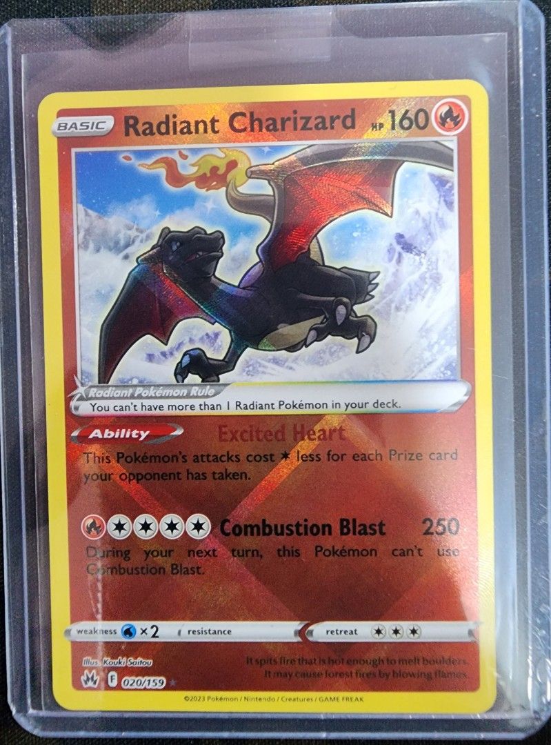 Pokemon TCG Cards : Crown Zenith Radiant Charizard / Charizard Vstar ...