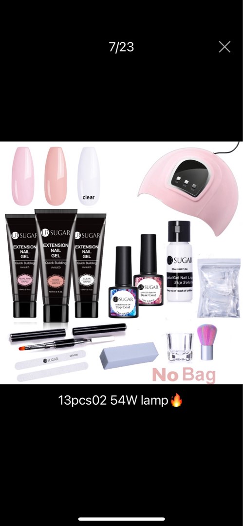 Polygel Nail Full Set, Beauty & Personal Care, Hands & Nails on Carousell