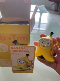 POPMART OFFICIAL BOB+TIM MINION BANANA SURFBOARD, Hobbies & Toys, Toys ...