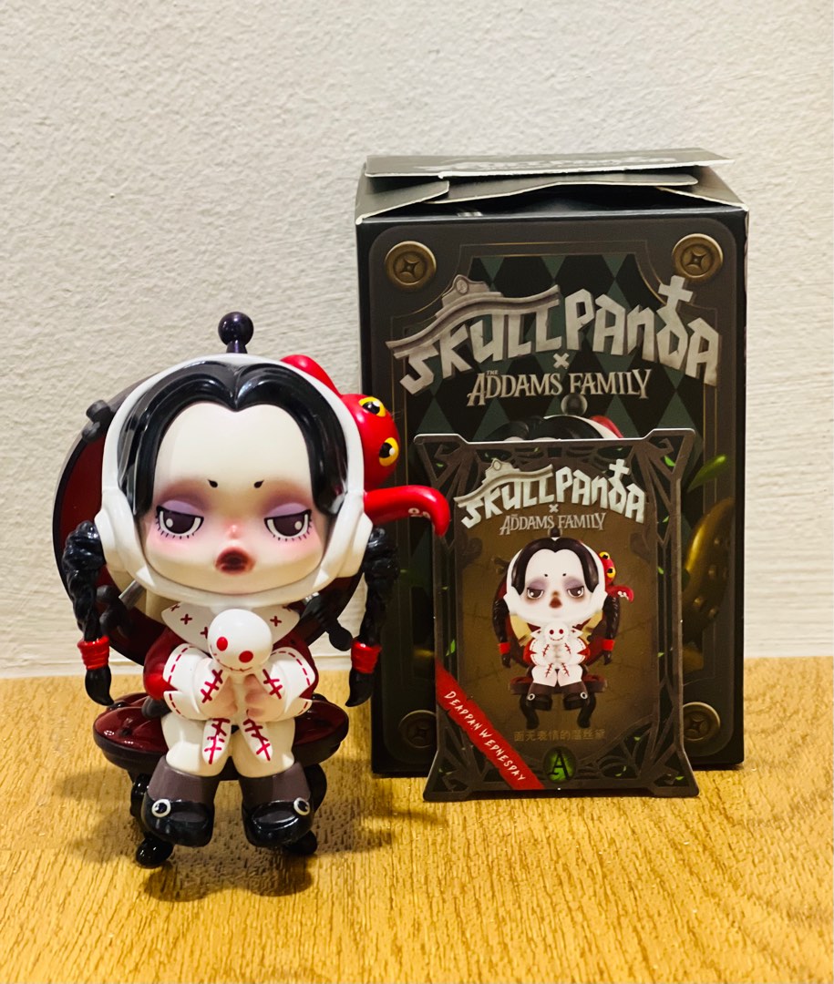 Popmart Skull Panda Deadpan Wednesday Secret, Hobbies & Toys, Toys ...