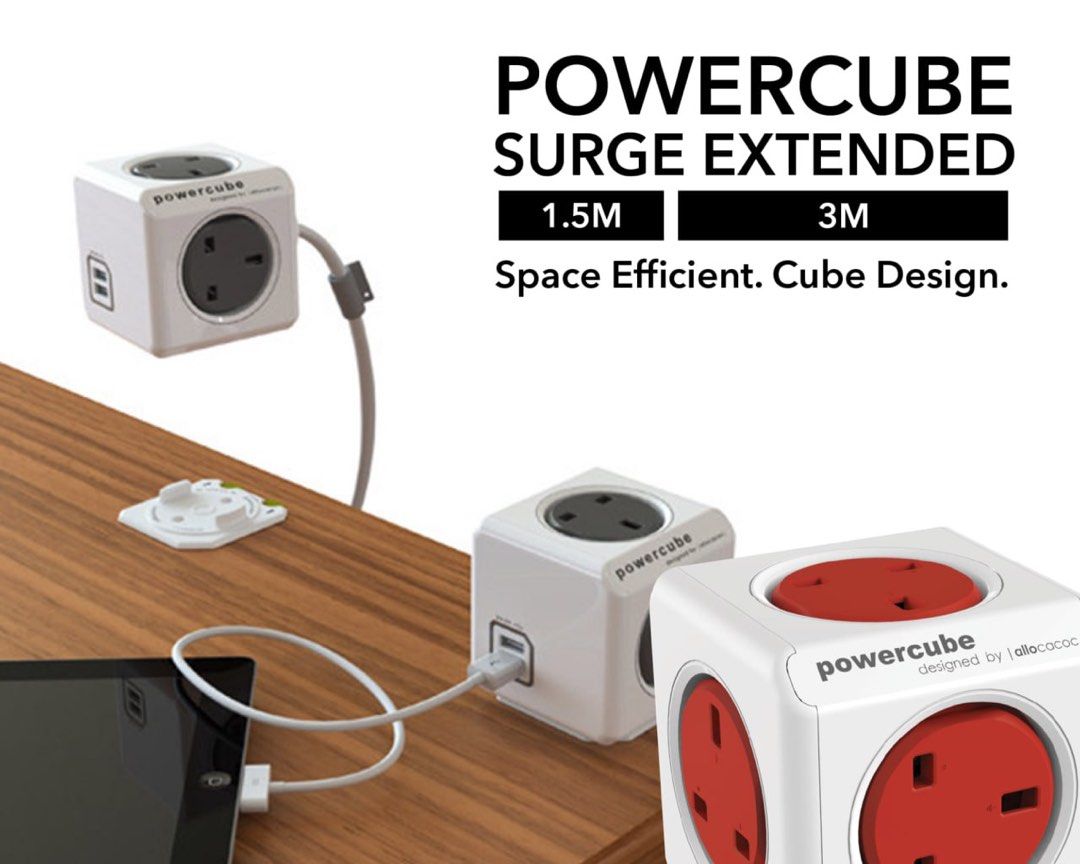 Power Cube 3m and 5 sockets, Mobile Phones & Gadgets, Mobile & Gadget ...