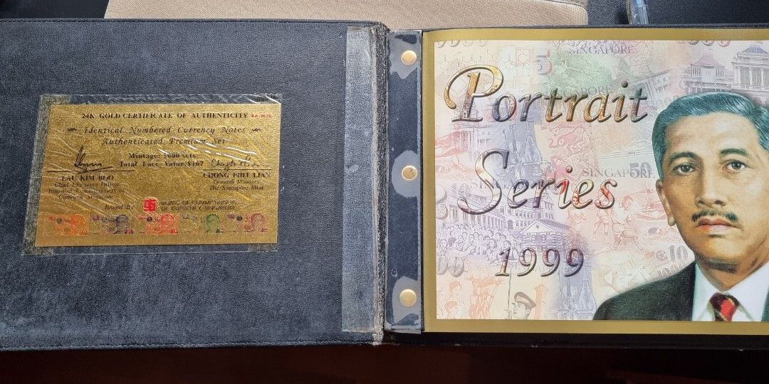 Presidential Notes Collection. 24K Gold Certificate of Authenticity ...