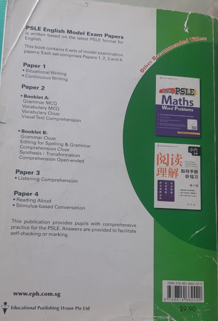 PSLE English model exams papers, Everything Else on Carousell
