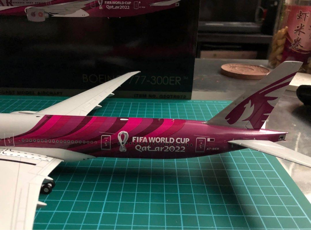 Qatar 777-300ER World Cup 2022 1:200, Hobbies & Toys, Memorabilia ...