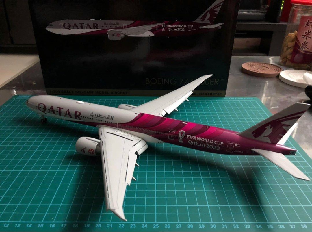 Qatar 777-300ER World Cup 2022 Flap Down, Hobbies & Toys, Memorabilia ...