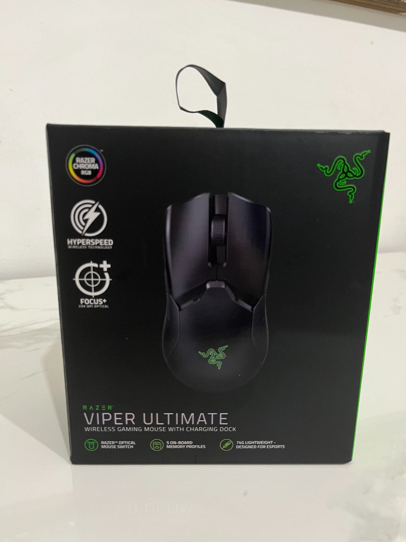 Razer Viper Ultimate Hyperspeed Lightweight Wireless Gaming Mouse & RGB ...