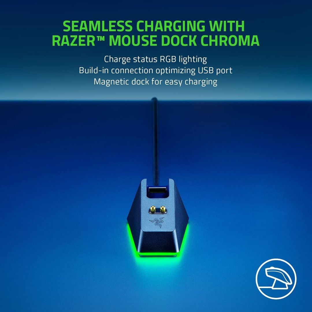 Razer Viper Ultimate Hyperspeed Lightweight Wireless Gaming Mouse & RGB ...