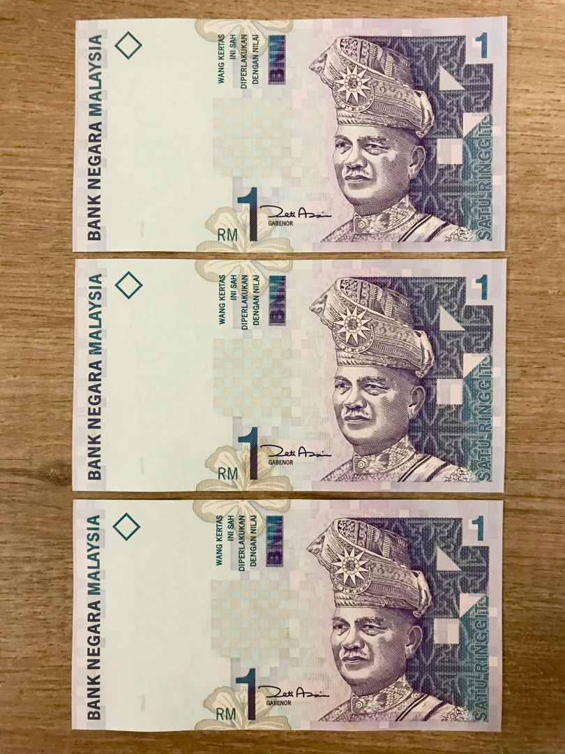 RM 1 Prefix ZQ Running Numbers Satu Ringgit Malaysia Zeti RM1 Z Series ...