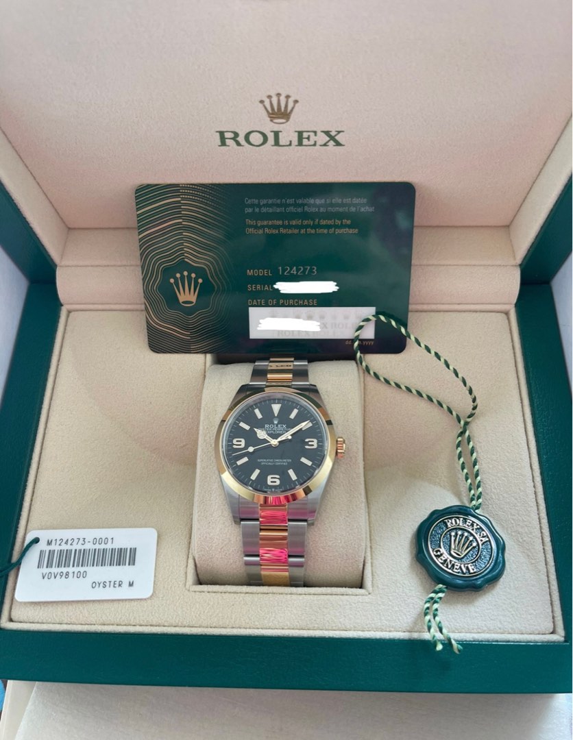Rolex Explorer Gold, Luxury, Watches on Carousell