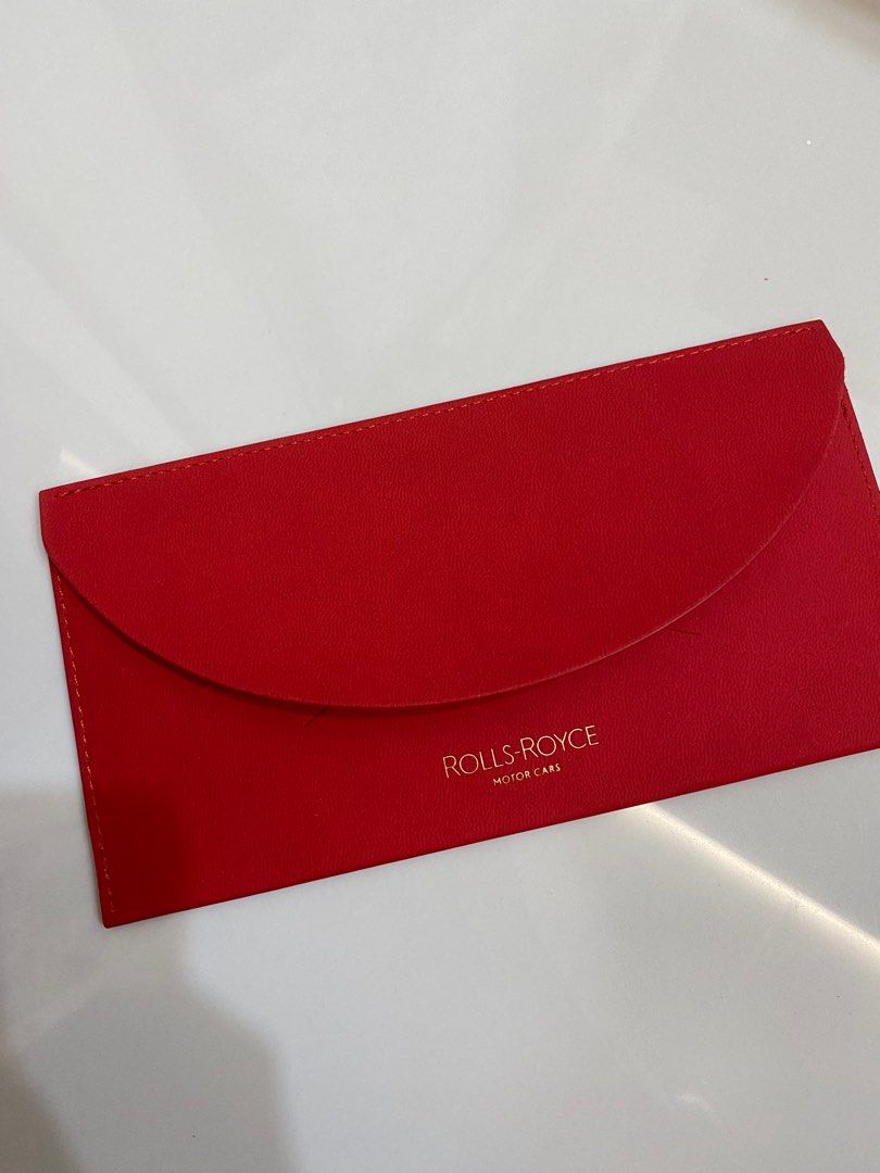 Rolls Royce red packet pouch envelope, Luxury, Accessories on Carousell