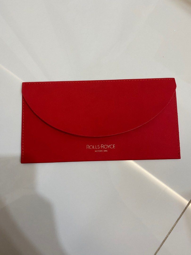 Rolls Royce red packet pouch envelope, Luxury, Accessories on Carousell