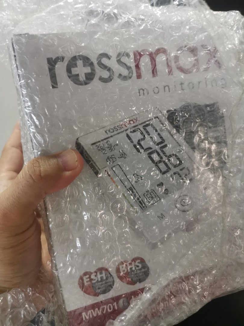 Rossmax Blood Pressure Monitor MW701f, Health & Nutrition, Health ...