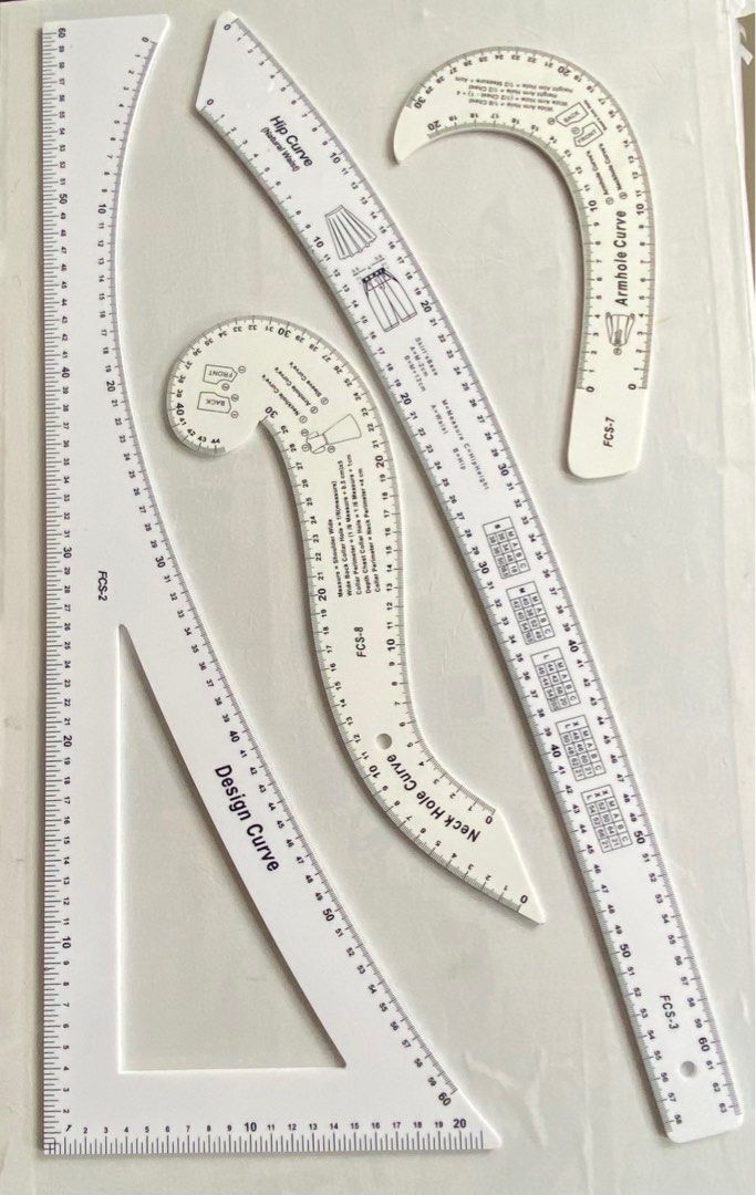 Rulers for pattern making (tailor ruler), Hobbies & Toys, Stationary ...