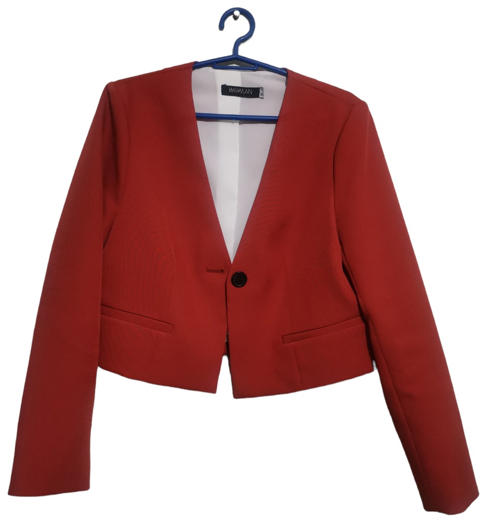 Rust Blazer, Women's Fashion, Coats, Jackets and Outerwear on Carousell