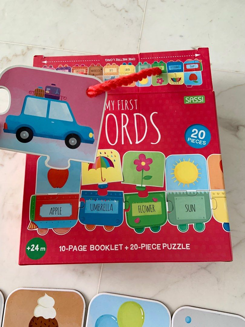 Sassi My First Words Puzzle & a Book STEAM, Hobbies & Toys, Toys ...