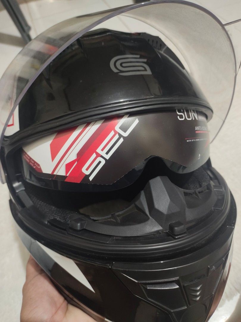 Sec Decoy Modular Dual Visor Helmet With Free Helment Disinfectant ...