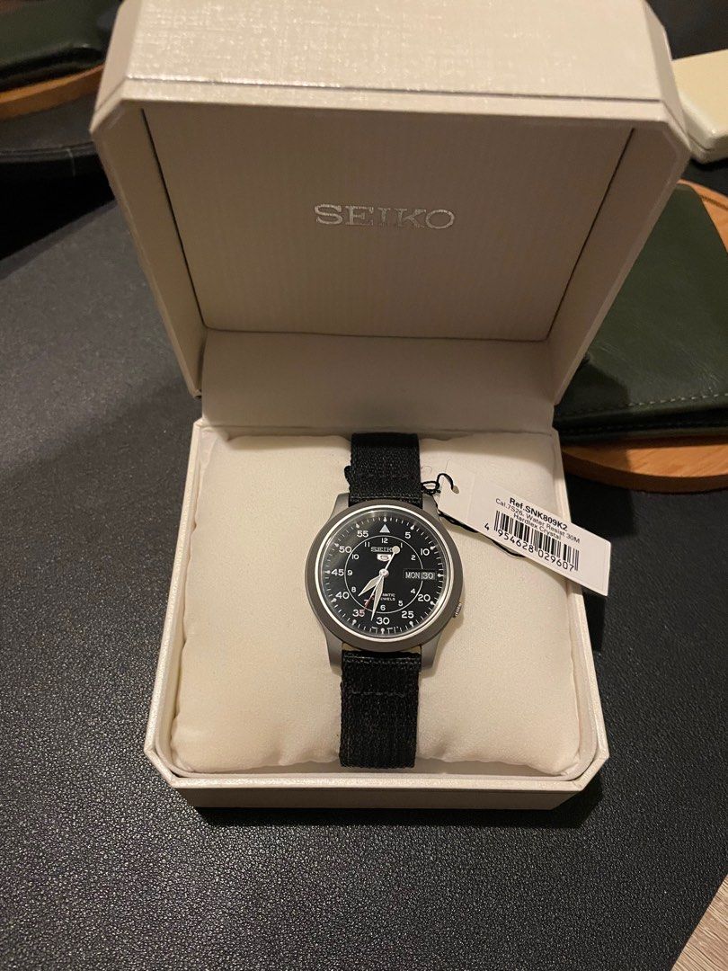 Seiko 5 SNK809K2, Men's Fashion, Watches & Accessories, Watches on ...