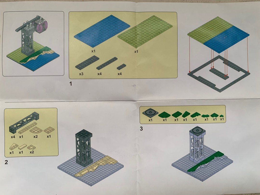 Sentosa cable car lego brick, Hobbies & Toys, Toys & Games on Carousell