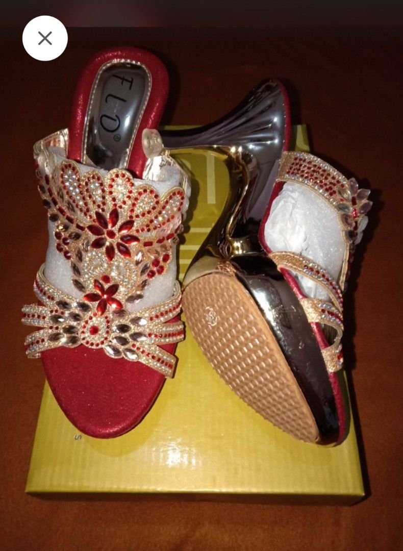 Sepatu Pesta Heels Cantik, Fesyen Wanita, Sepatu di Carousell