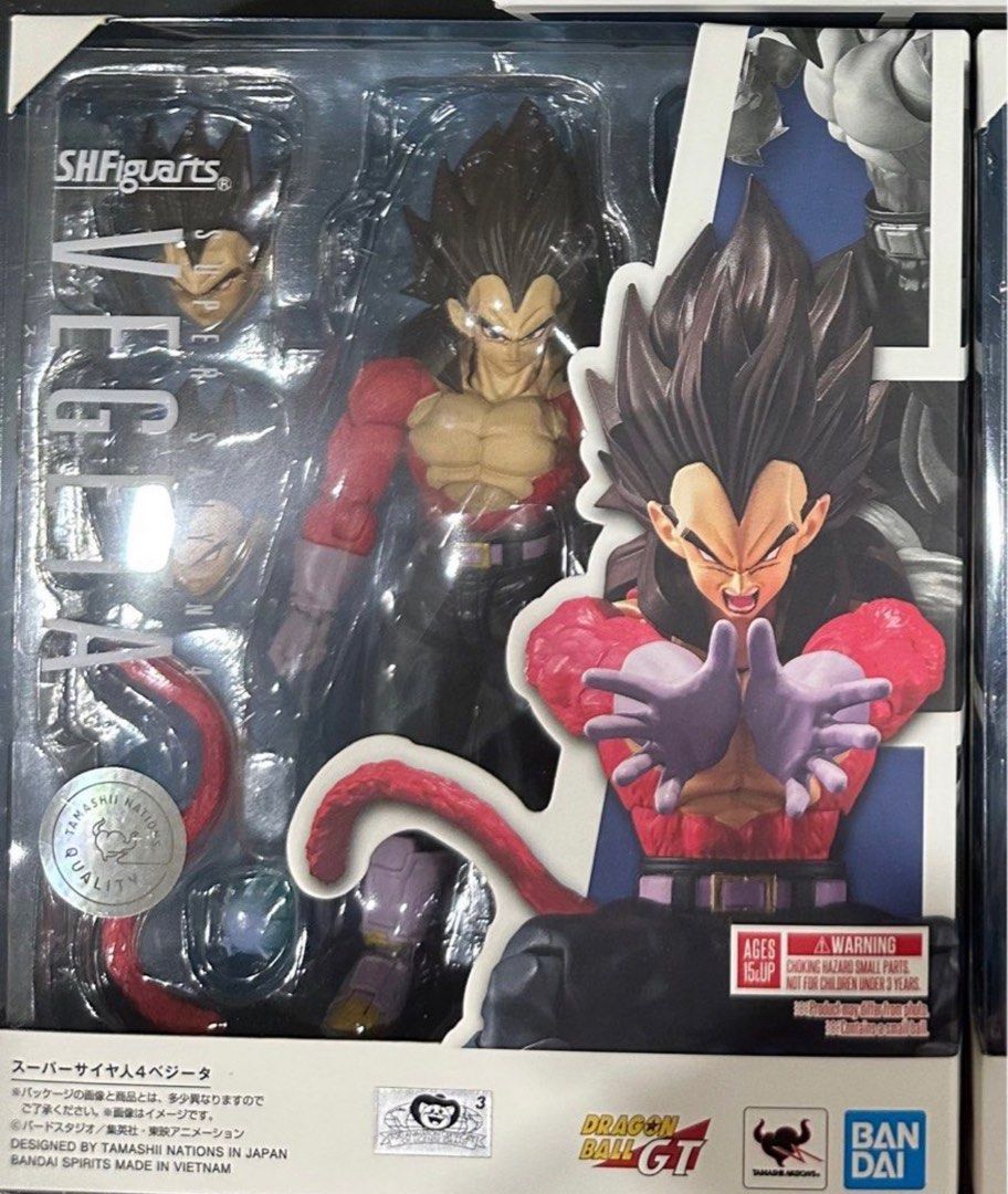 SHFiguarts Dragonball GT SSJ4 Vegeta Figure, Hobbies & Toys, Toys ...