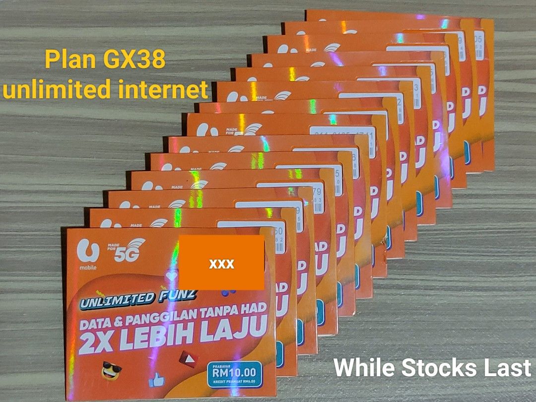Sim Unlimited Funz GX38, Mobile Phones & Gadgets, Mobile & Gadget Accessories, Sim Cards on ...