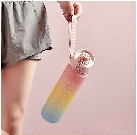 Sip Moment 1 Liter (34oz) Motivational Water Bottle with Time Marking ...