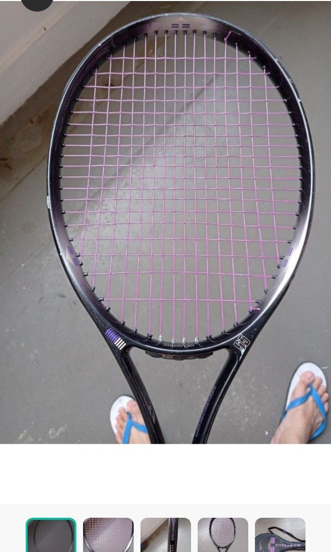 Slazenger mystique tennis racket, Car Accessories, Car Plates on Carousell