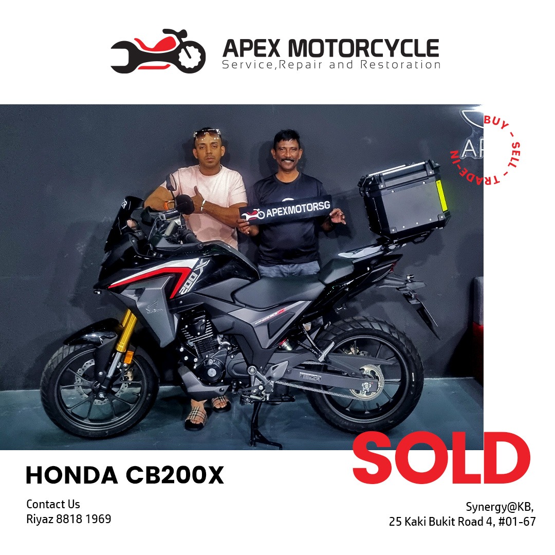 Sold! Honda CB200X, Motorcycles, Motorcycle Accessories on Carousell