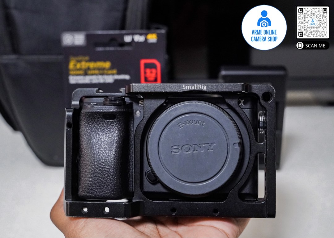 Sony A6300 body with Smallrig cage and Sandisk, Photography, Cameras on ...