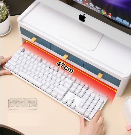 Stackable Multifunctional Computer Monitors Stand Riser With Drawer ...