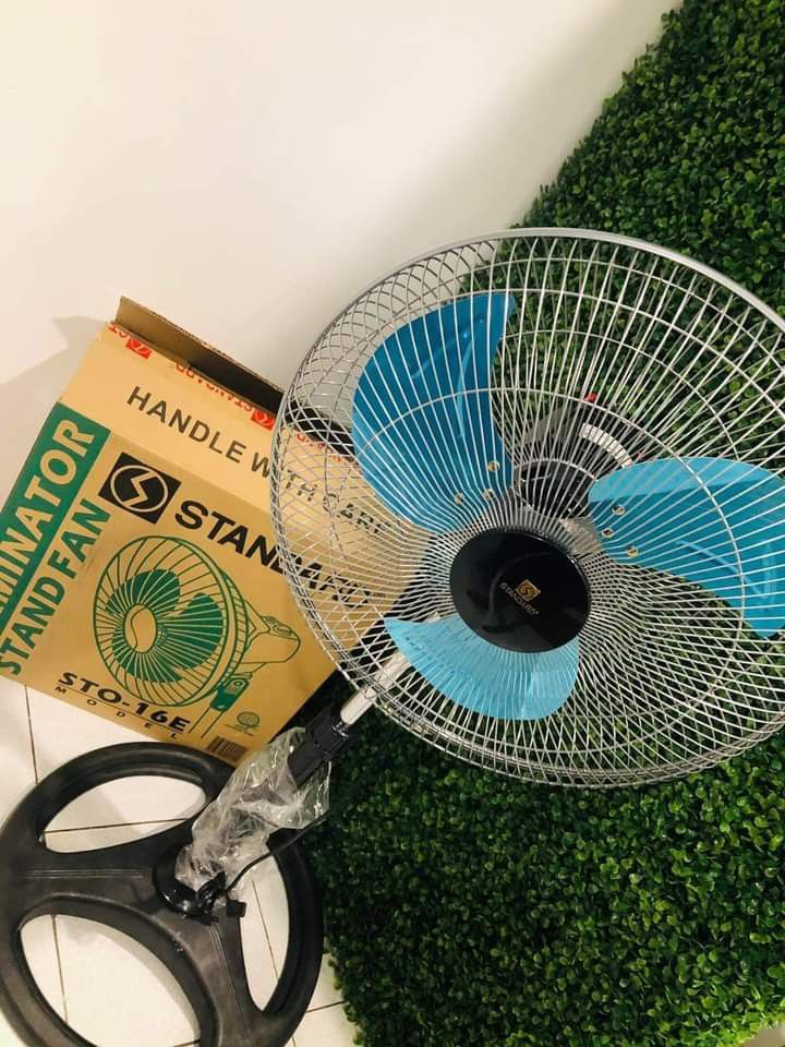 Standard 16" Electric Stand Fan Metal Blade STO-16E, Furniture & Home ...