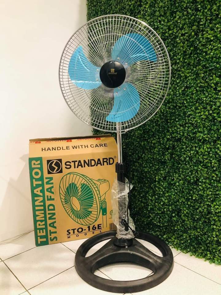 Standard 16" Electric Stand Fan Metal Blade STO-16E, Furniture & Home ...