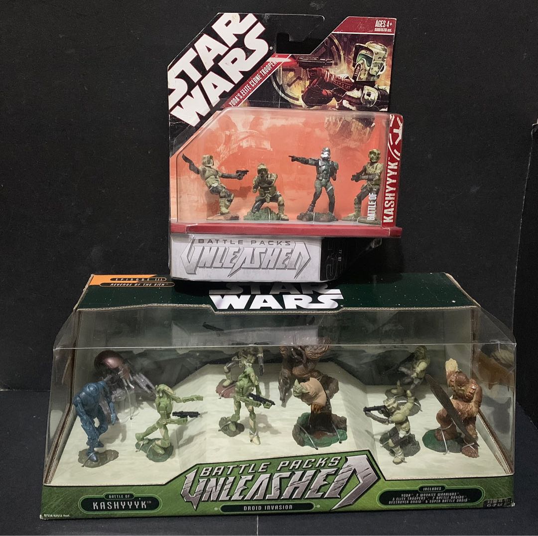 Star Wars CW ROTS Rare Battle packs Unleashed - Battle of Kashyyyk ...