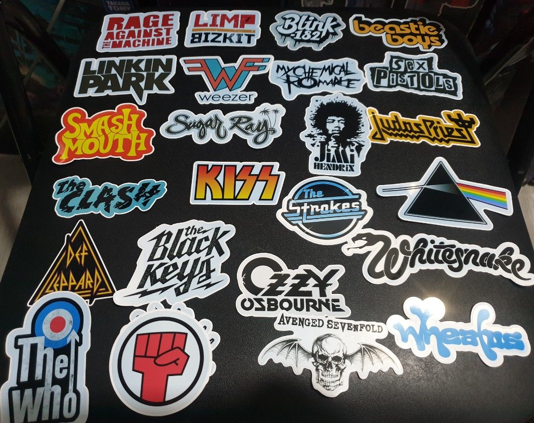 Stickers decals rock metal bands rage against the machine ratm limp ...