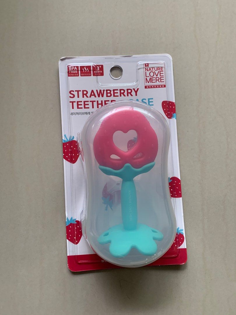 Strawberry Teether, Babies & Kids, Nursing & Feeding, Soothers ...