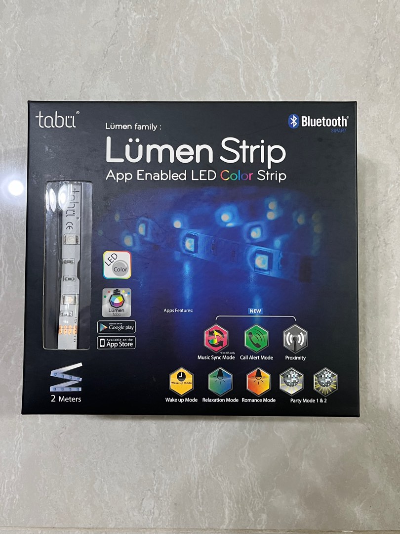 TABU 2 Meters LED Strip Lumen Strip, Furniture & Home Living, Lighting ...