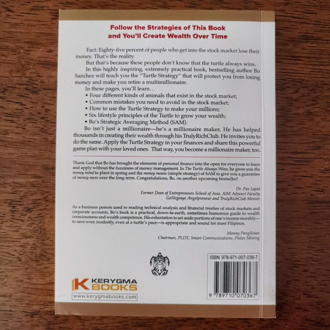 The Turtle Always Wins by Bo Sanchez, Hobbies & Toys, Books & Magazines ...