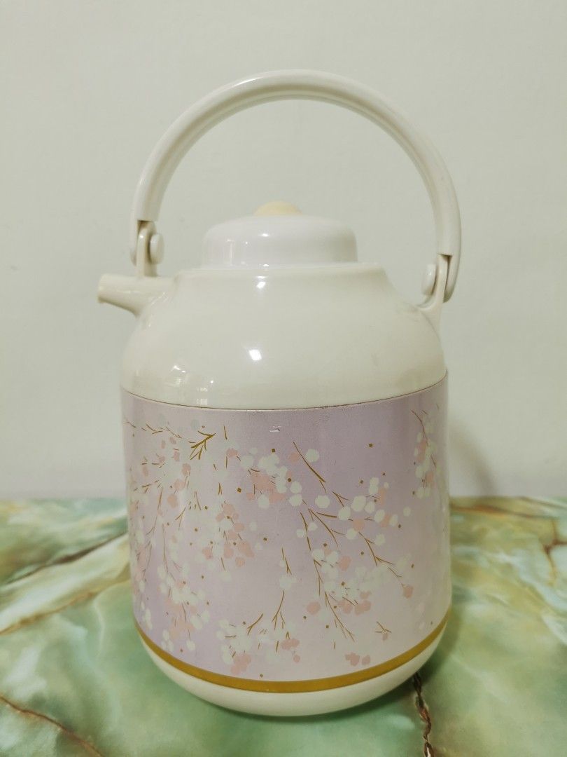 Tiger brand 1.04 litres thermos flask tea pot with large and long solid ...