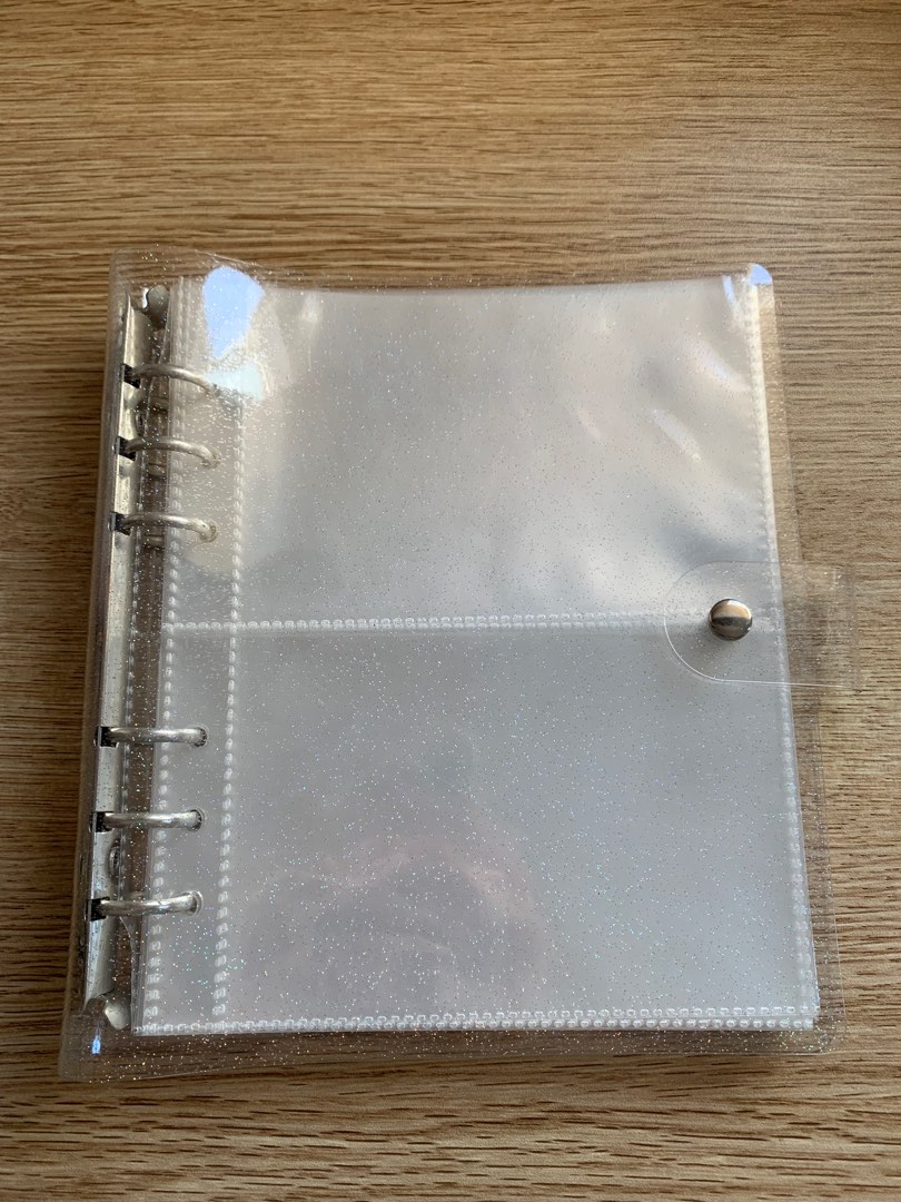 transparent photo album/photocard binder (white 5" 100 cards, 2 pouch ...