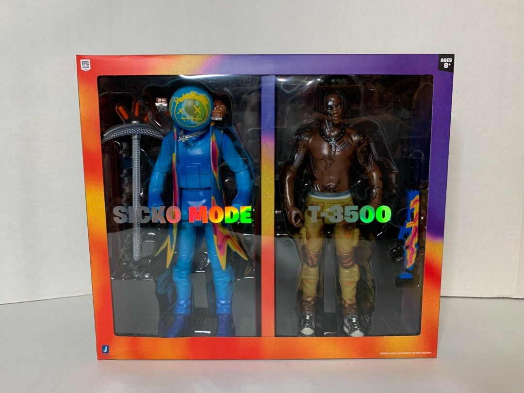Travis Scott Cactus Jack Fortnite 12” Action Figure Duo Set, 興趣及遊戲, 收藏品 ...