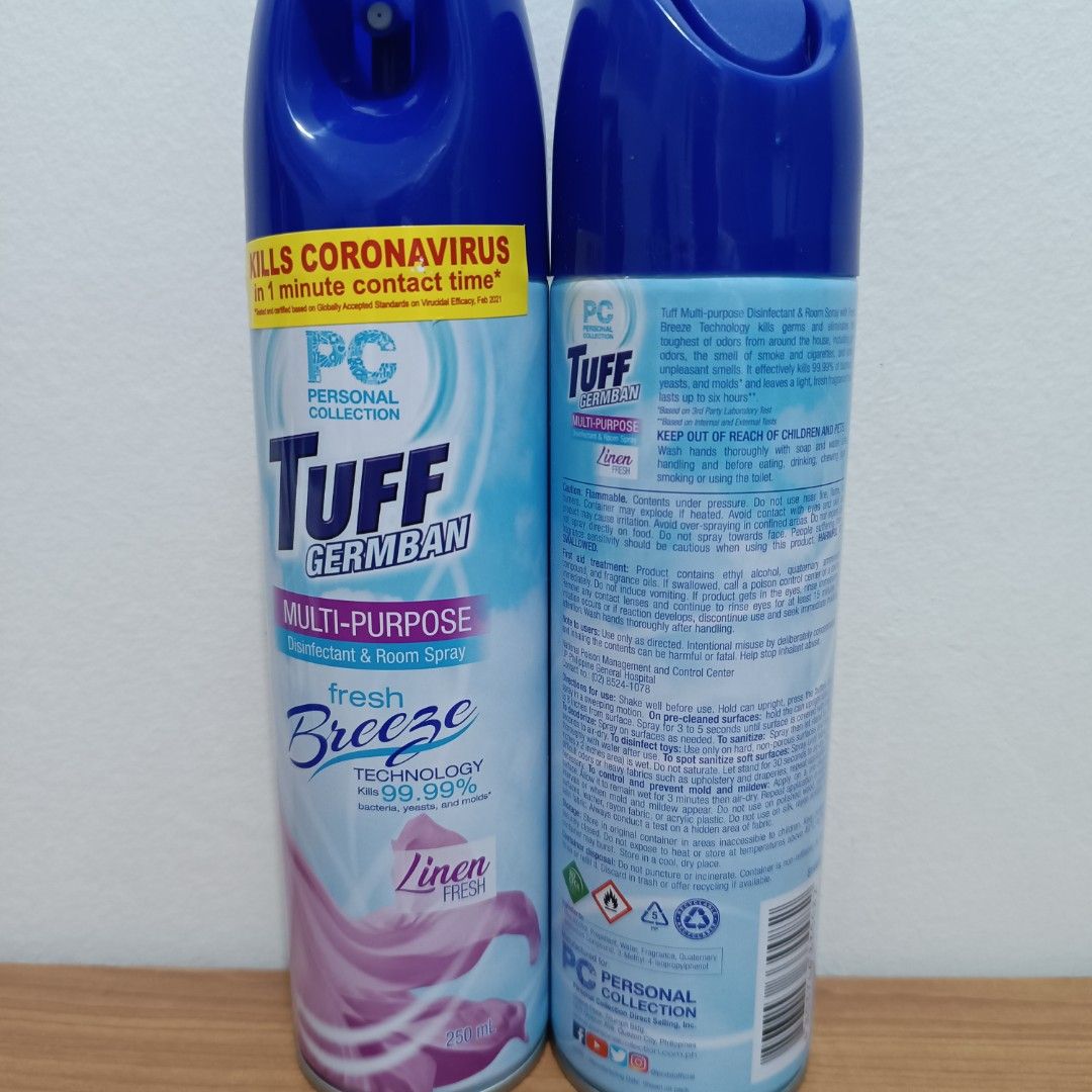 TUFF GERMBAN MULTI-PURPOSE DISINFECTANT & ROOM SPRAY 250ML, Furniture ...